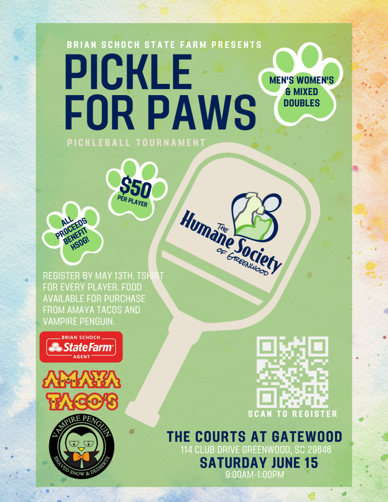 Pickle For Paws Pickleball Tournament – Saturday, June 15 2024 – The ...